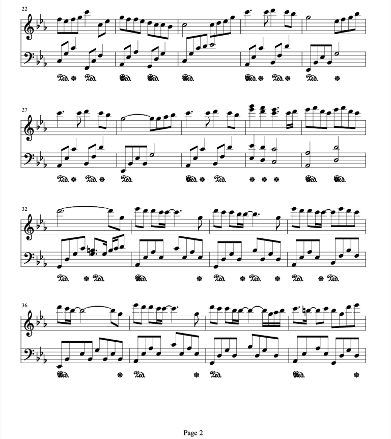 Sheet piano Spring Time Yiruma (2005)